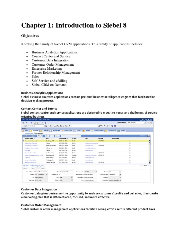 Siebel Online Training | PDF