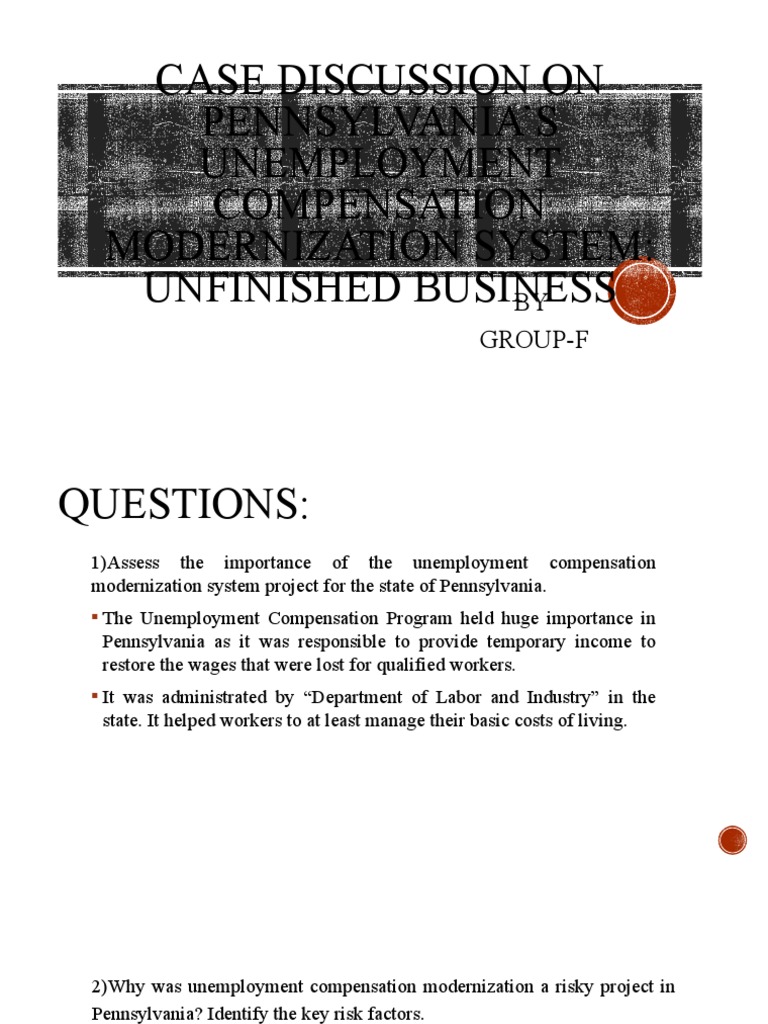 Case Study On IT | PDF | Unemployment | Unemployment Benefits