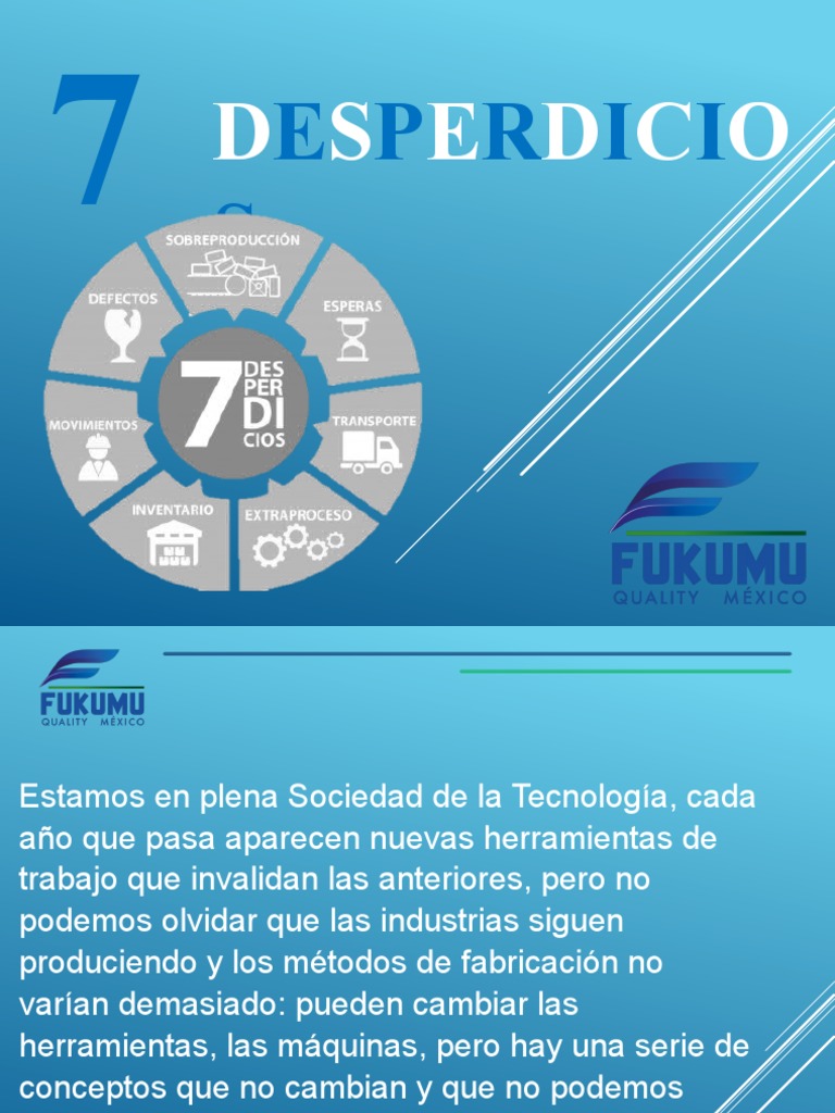 7 Desperdicios | PDF | Lean Manufacturing | Economias