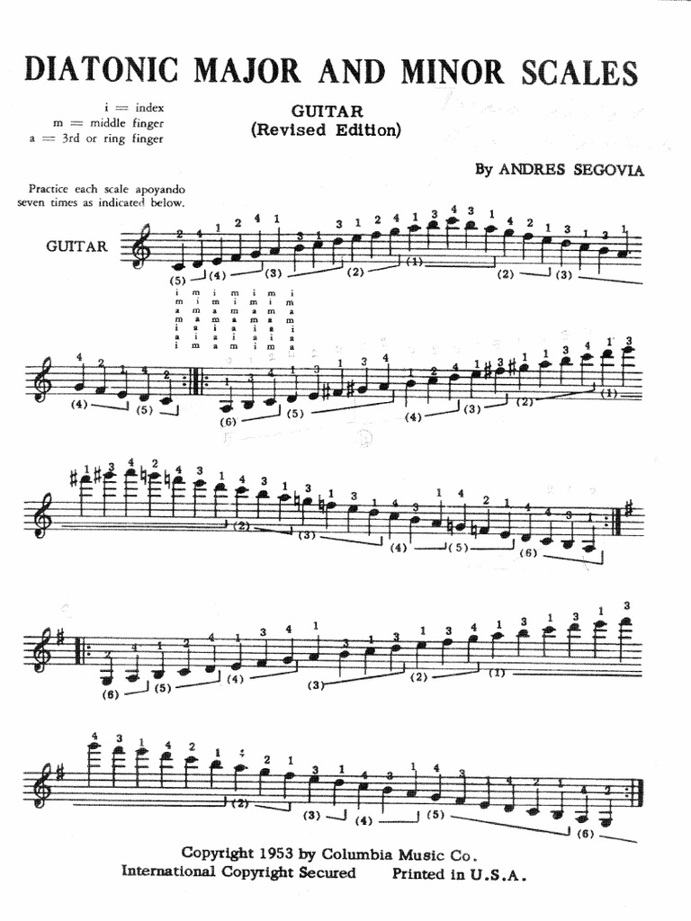 Segovia Scales | PDF