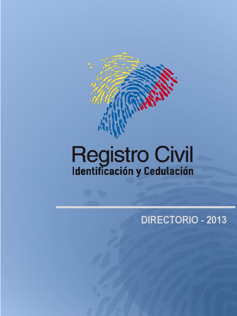 Extensiones Directorio 2013 Registro Civil | PDF | Business