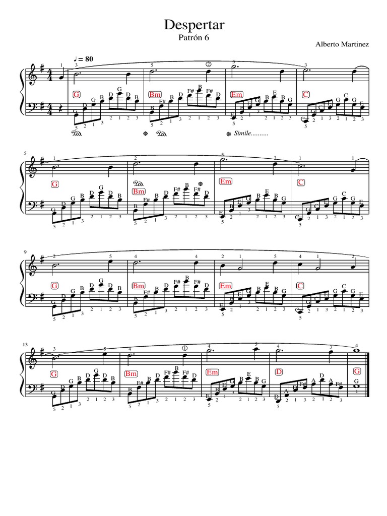 Acordes de "Despertar" PDF | PDF