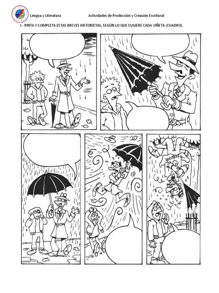 Actividades de Escritura Completar Comics y Crear Cuentos PDF 2 | PDF