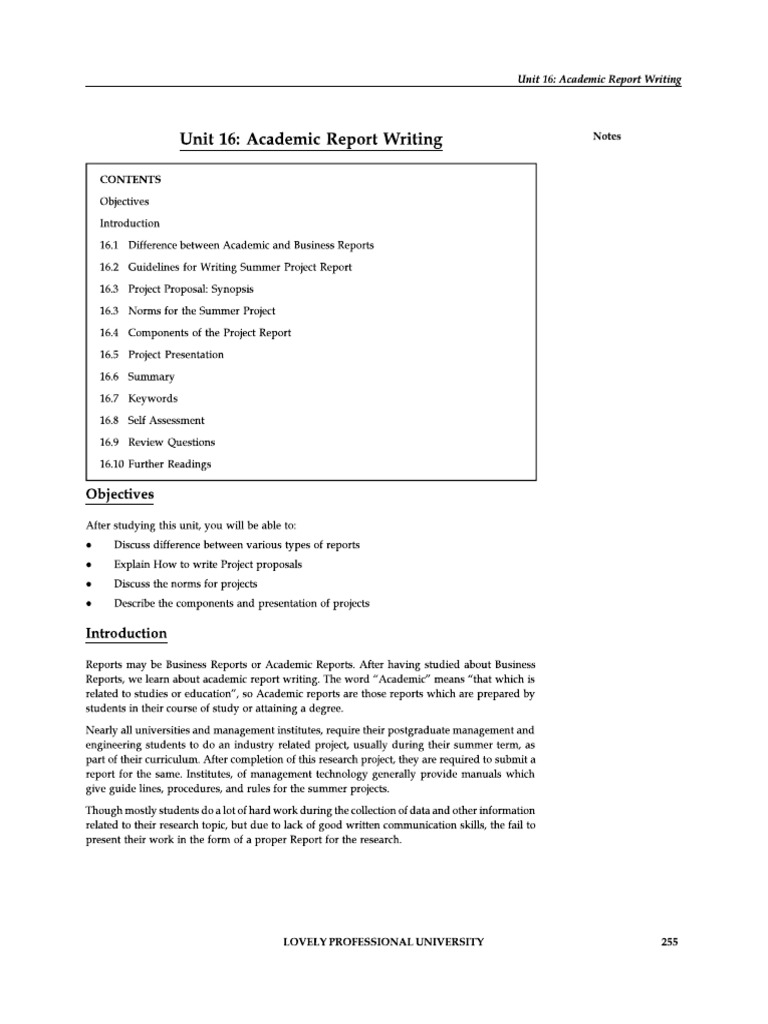 Academic Report Writing | PDF