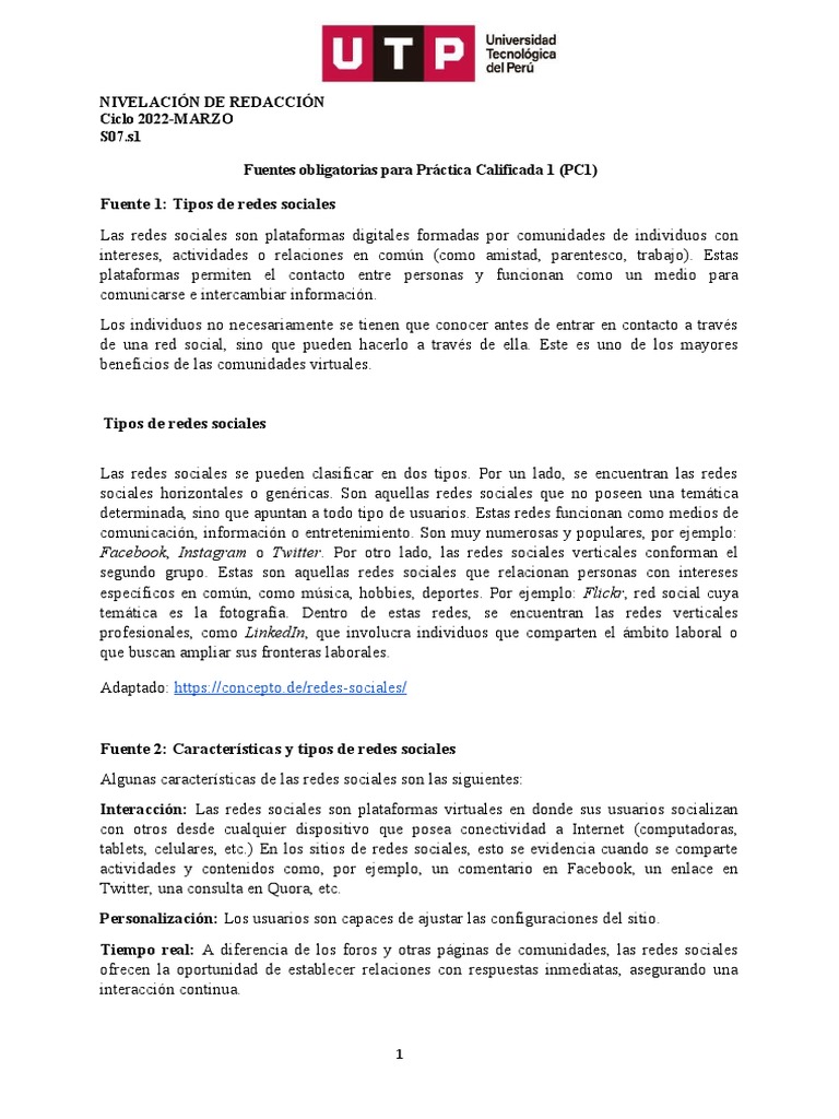 Esquema Numérico PC1 | PDF | Servicio de redes sociales | Internet