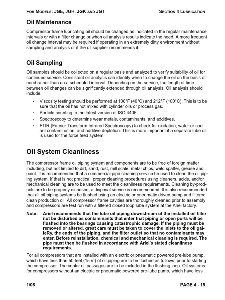 Oil Sampling Technical Manual 2006 Pdf Motor Oil Lubricant