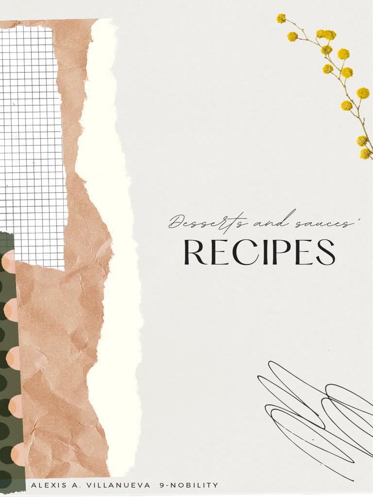 Dessert and Dessert Sauces Recipe Book | Download Free PDF | Cakes | Butter