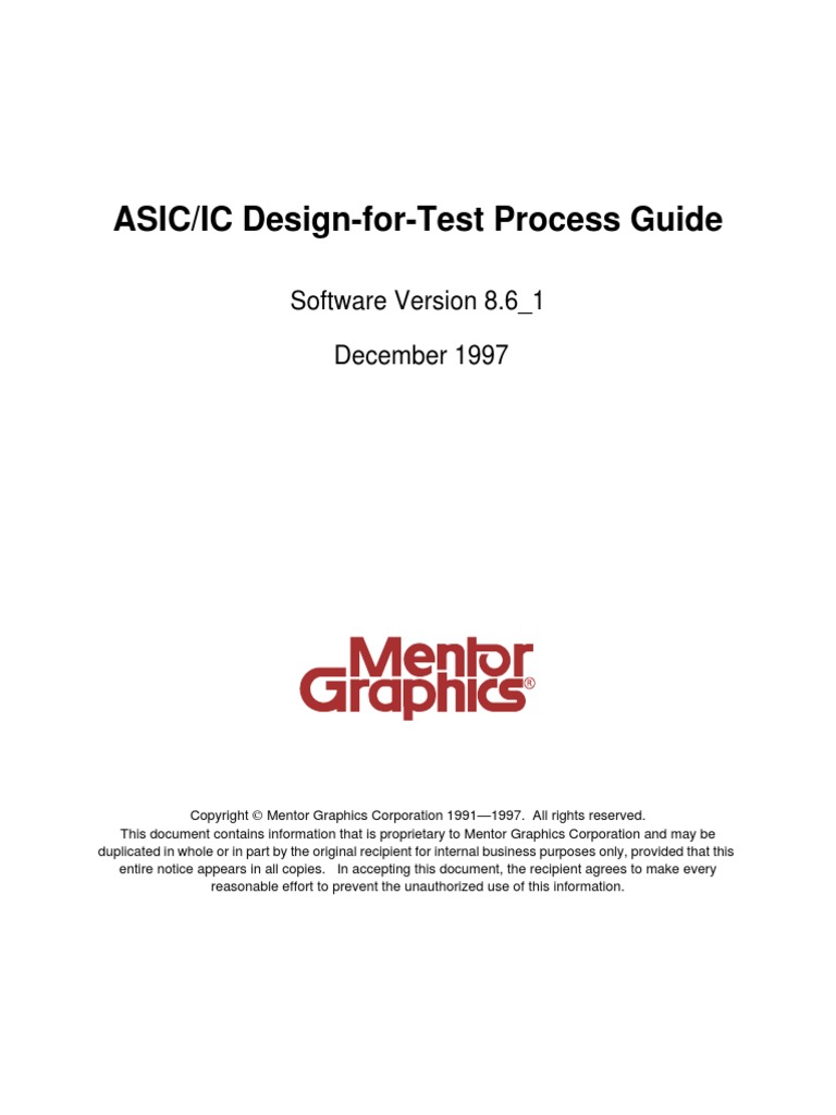 ASIC IC Design For Test Process Guide | PDF | Electronic Design ...