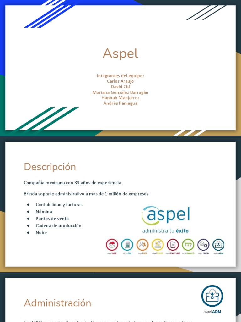 Soluciones ERP de Aspel para Empresas | PDF | Business | Contabilidad