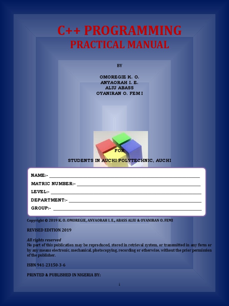 C Practical Manual Pdf Boolean Data Type Integer Computer Science 3105