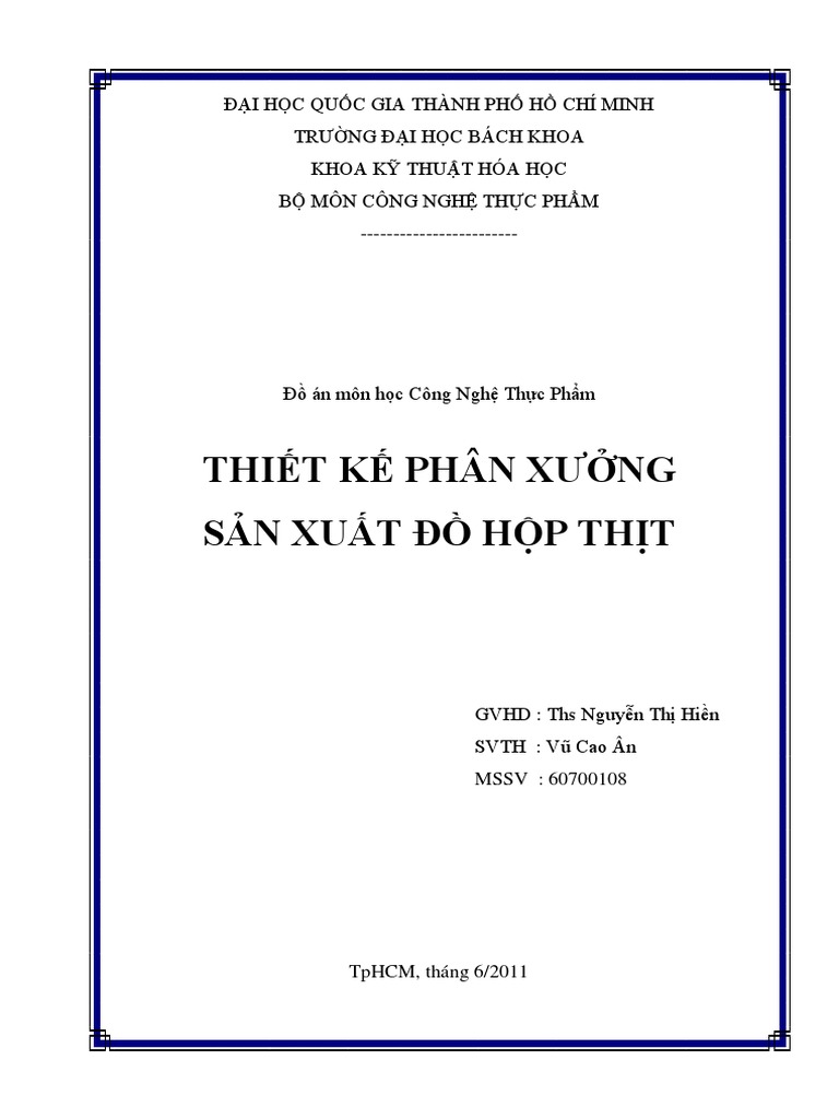 (123doc) - Thiet-Ke-Phan-Xuong-San-Xuat-Do-Hop-Thit | PDF