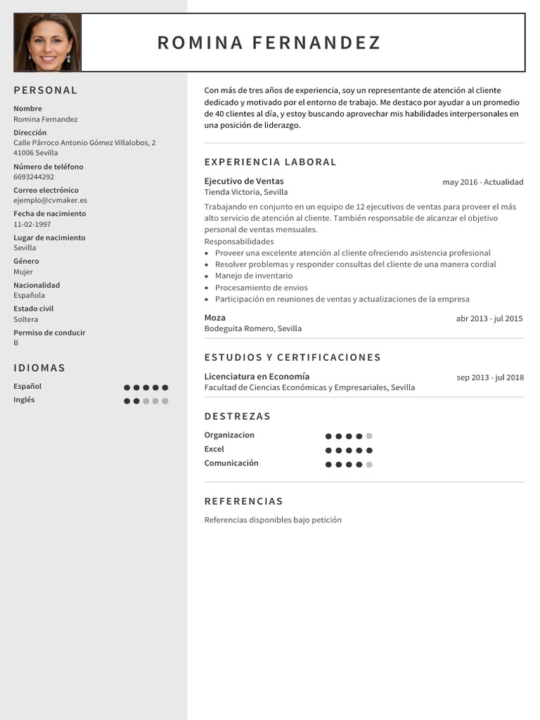 CV Romina Fernandez | PDF | Business