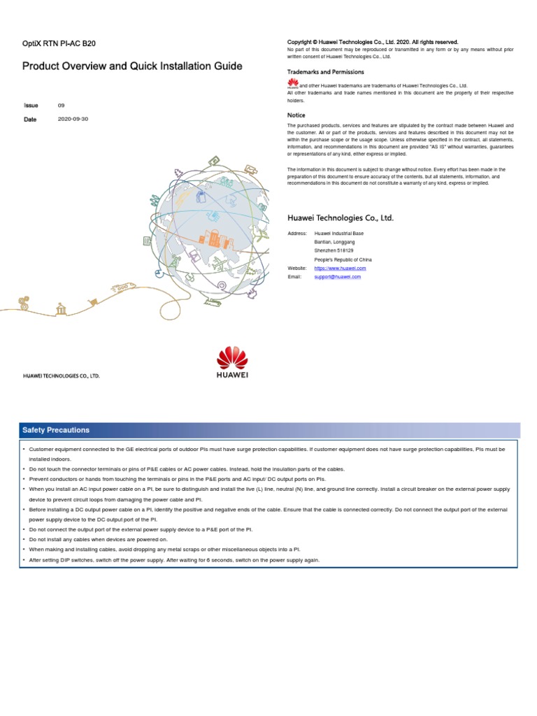 OptiX RTN PI-AC B20 Product Overview and Installation Guide 09 | PDF ... OptiX RTN PI-AC B20 Product Overview and Installation Guide 09 | PDF ...