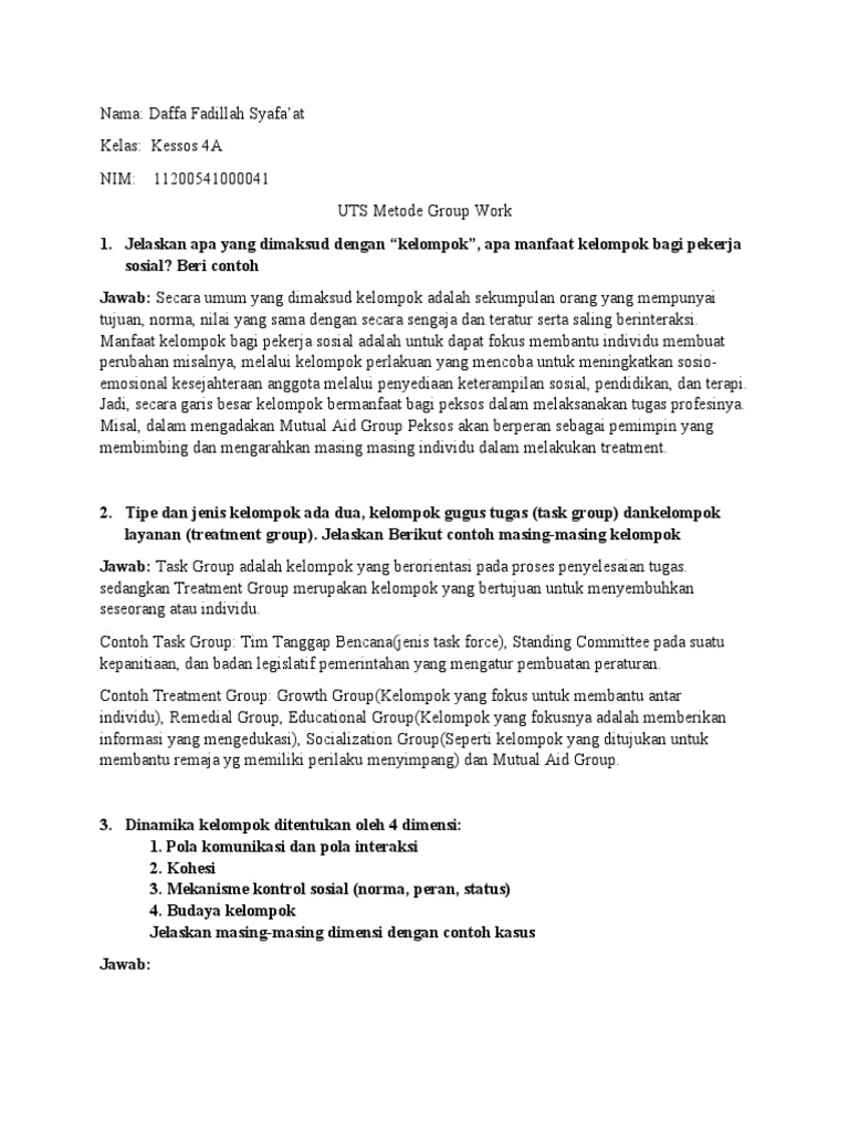 Daffa Fadillah Syafa'at - 041 - Kss 4A - UTS MGW | PDF