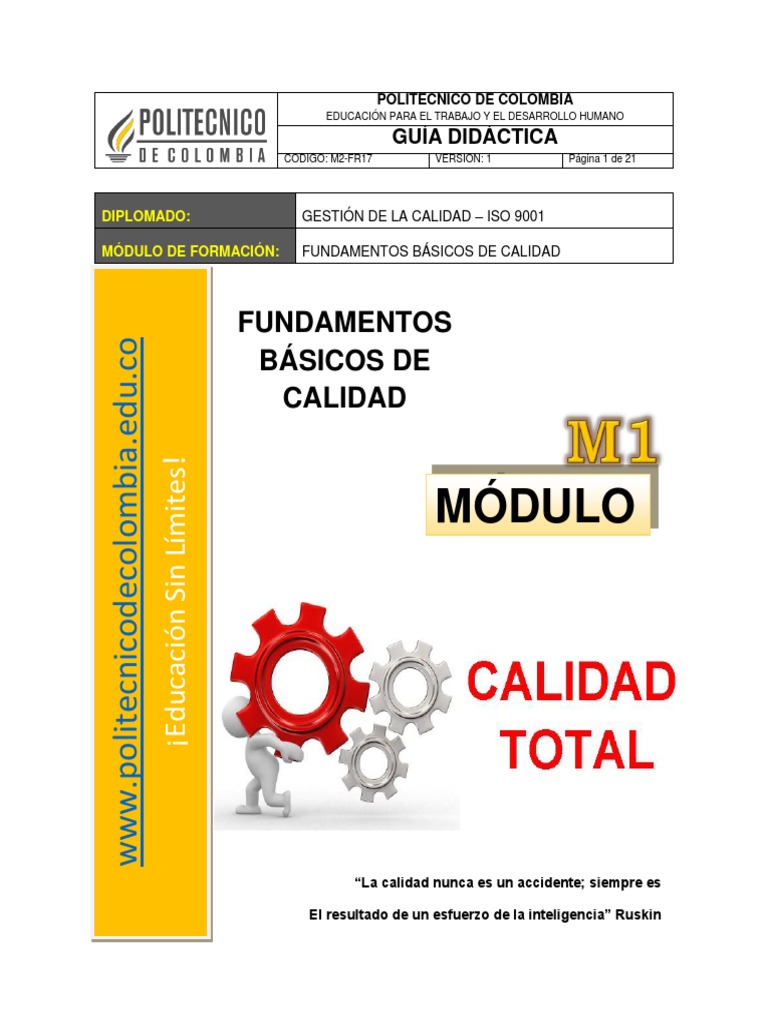 Fundamentos Básicos de Calidad | PDF | Gestión de la calidad | Calidad ...