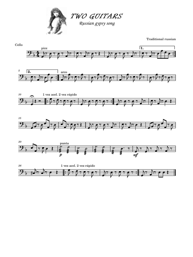 Two Guitars Two Guitars: Russian Gypsy Song | PDF