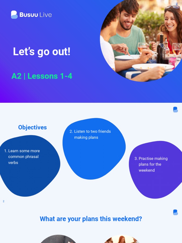 A2 Weekend Plans and Phrasal Verbs | PDF | English Language ...