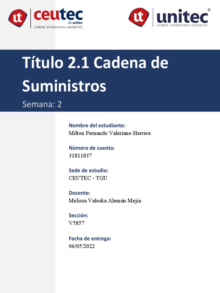 Tarea 2 Logistica | PDF | Panes | Logística