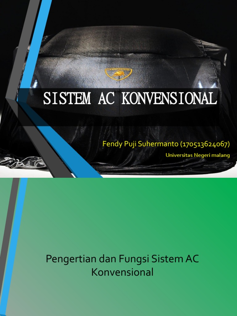 Air Conditioner Mobil Konvensional Lengk | PDF