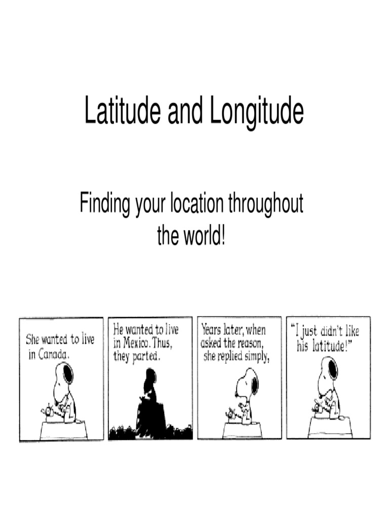 Latitude and Longitude: Finding Your Location Throughout The World ...