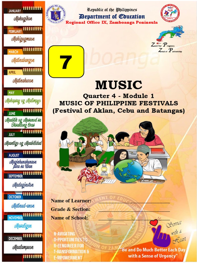 Grade 7 MUSIC Q4 Module 1 | PDF | Cebu | Festival