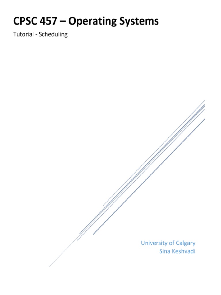 Scheduling | PDF | Scheduling (Computing) | Computer Science