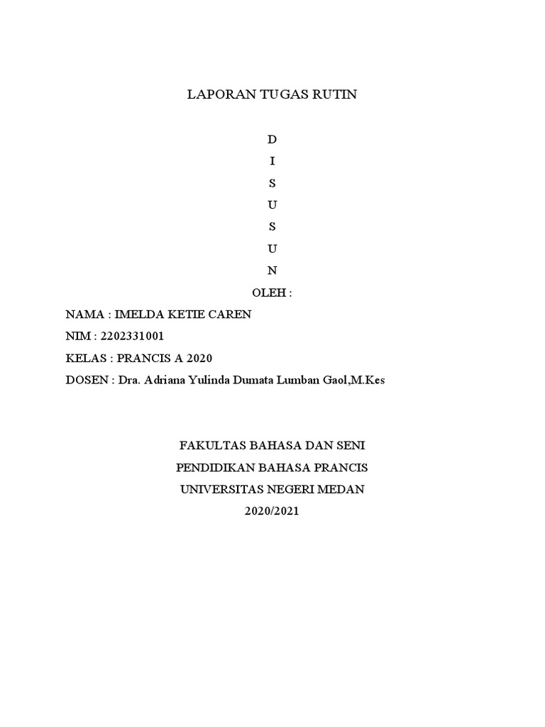 Laporan Tugas Rutin | PDF