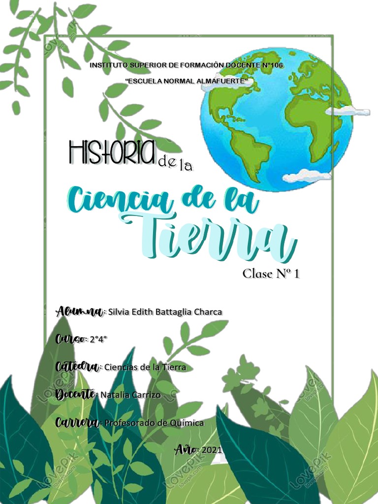 Historia de Las Ciencia de La Tierra | PDF | Tierra | Ciencias de la Tierra
