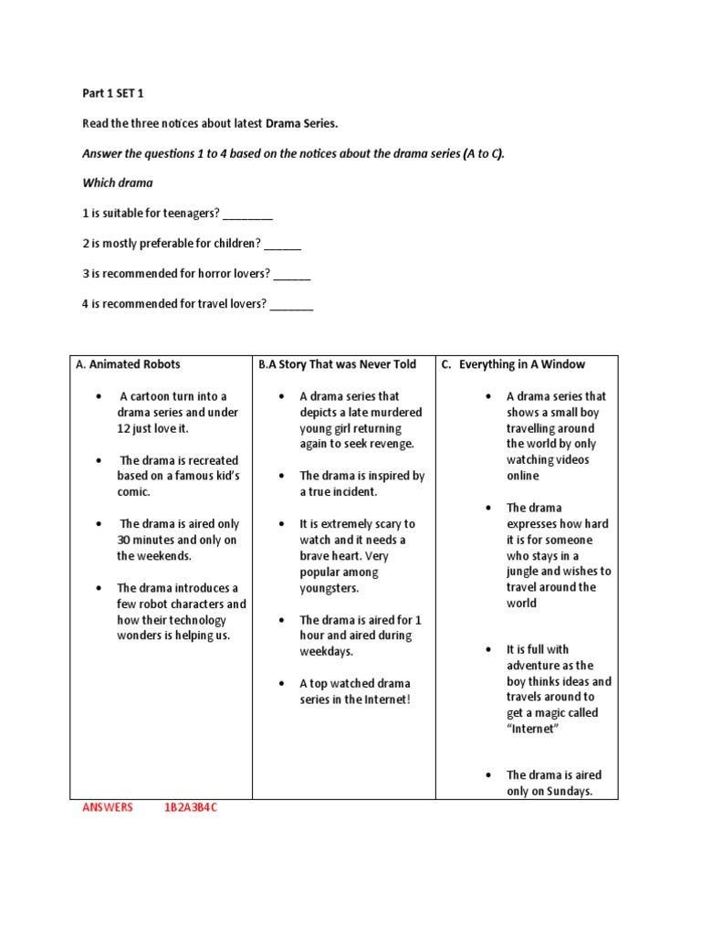 Muet Cefr Part 1 Reading Paper 3 Sets of Exercises | PDF | Books