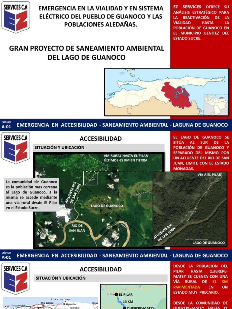 A-01 Gran Proyecto Saneamiento Ambiental Lago Guanoco - Accesibilidad | PDF