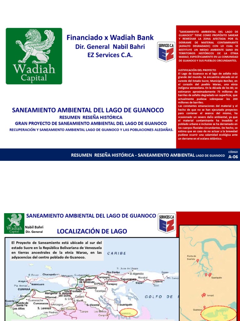 Saneamiento del Lago Guanoco | PDF | Infraestructura | Saneamiento