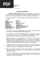 Affidavit of Driver | PDF | Vehicles | Affidavit