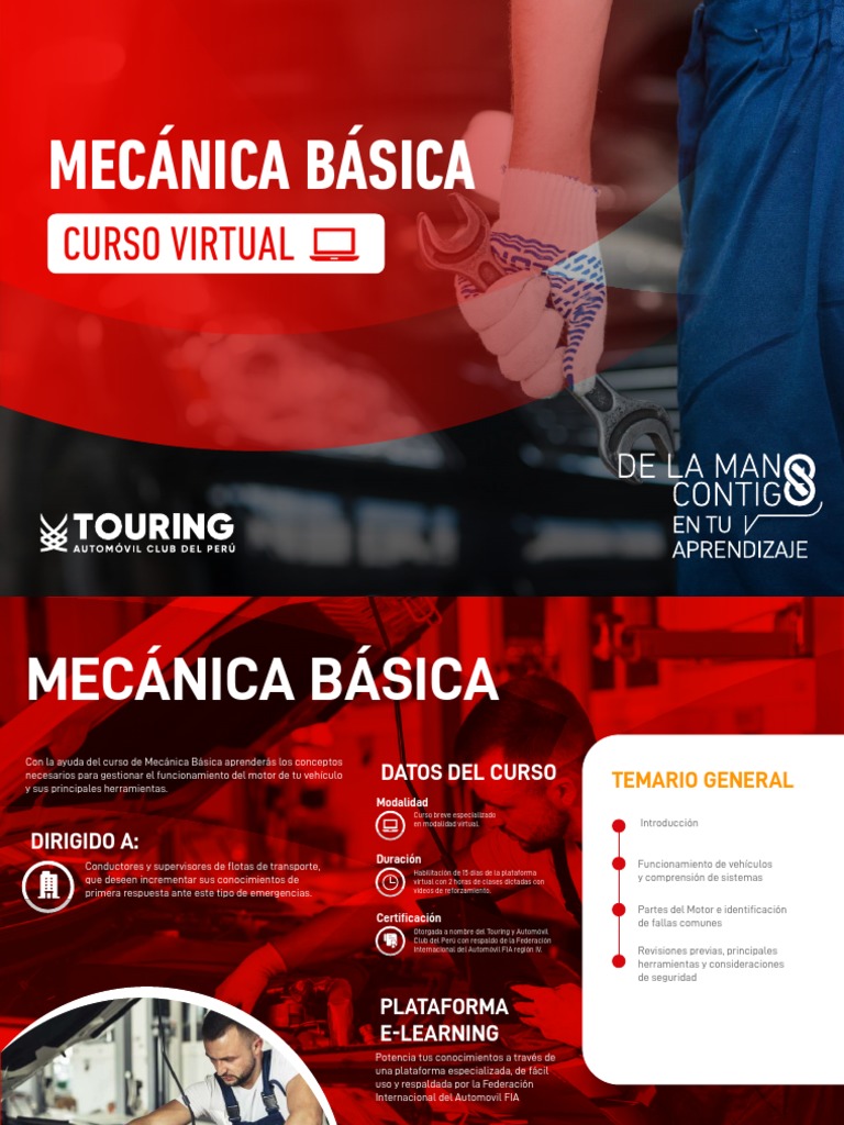 Curso Virtual de Mecánica Básica | PDF | Vehículos | Transporte