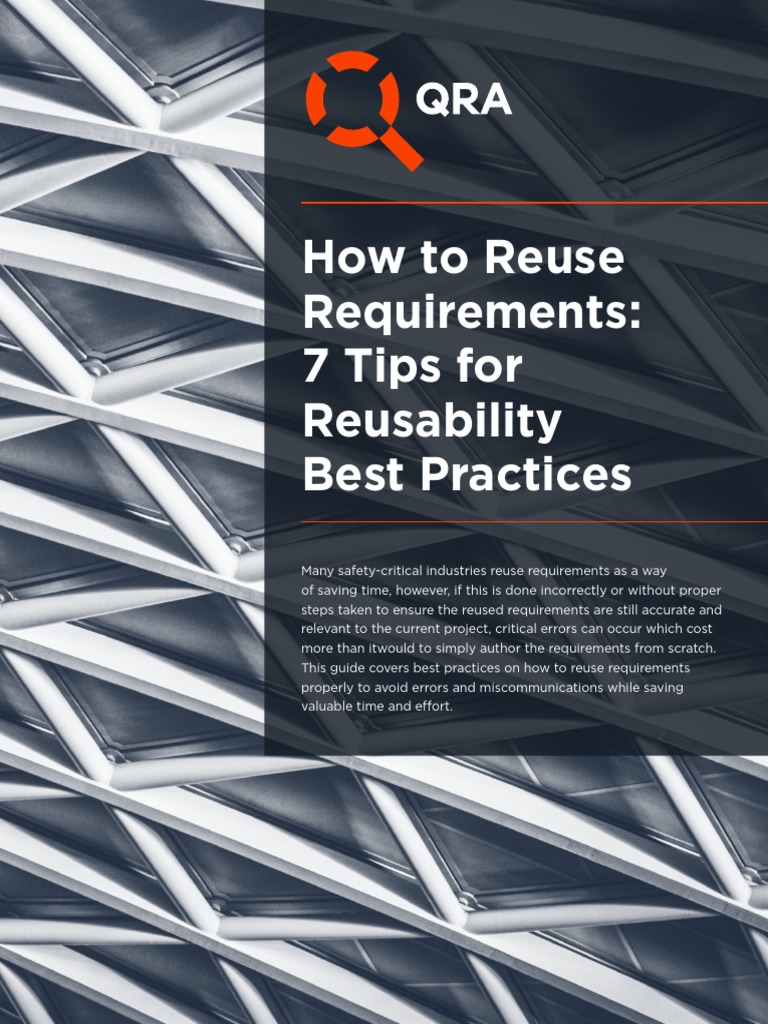 7 Tips For Resuse | PDF | Reuse | Specification (Technical Standard)