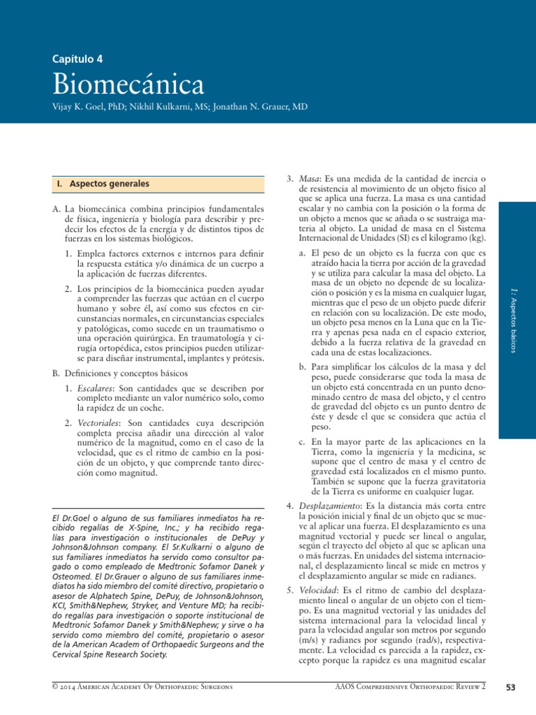 AAOS Cap 4 | PDF | Fuerza | Masa