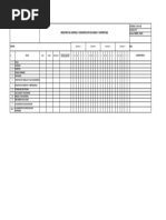 F-Bel-A15.1-005 Planilla de Control Aseo - Oficinas y Areas Comunes | PDF