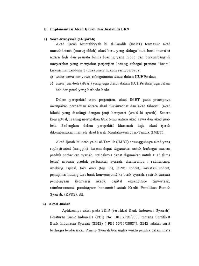 Penerapan Akad Ijarah dan Ju'alah | PDF | Pengelolaan Keuangan & Uang ...