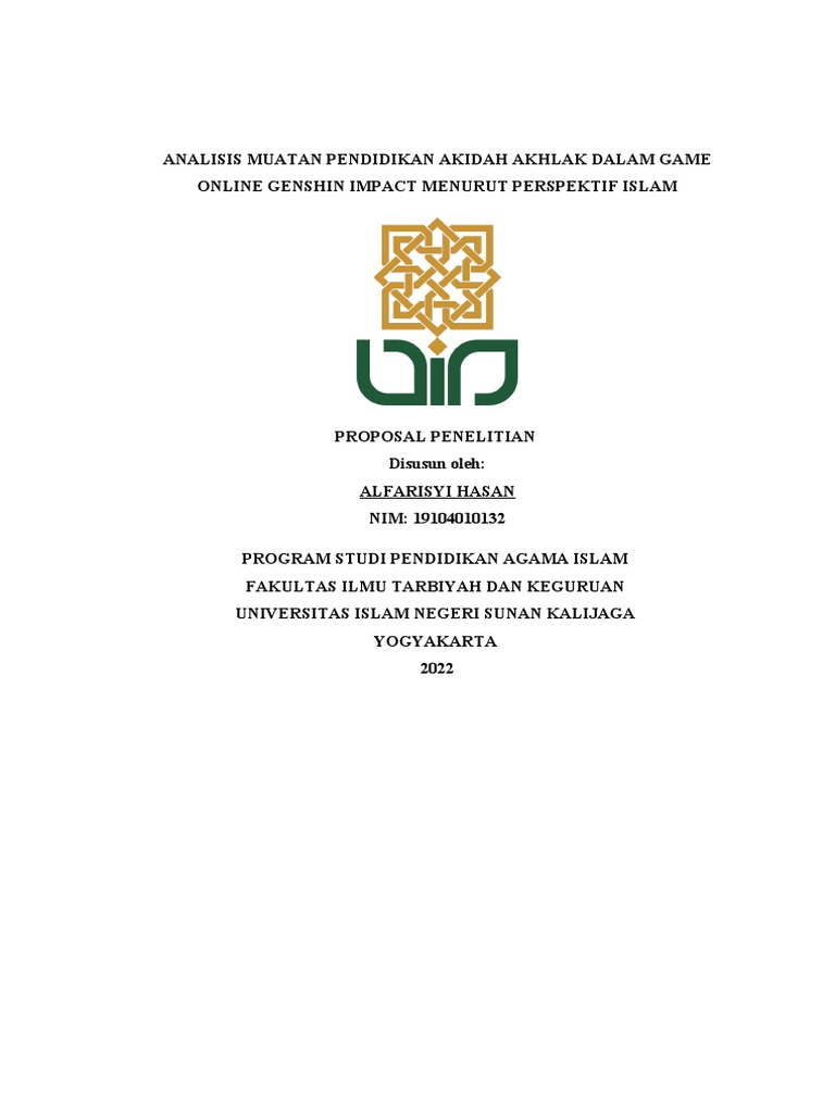 PROPOSAL METOPEN-Alfarisyi Hasan-19104010132-1 | PDF
