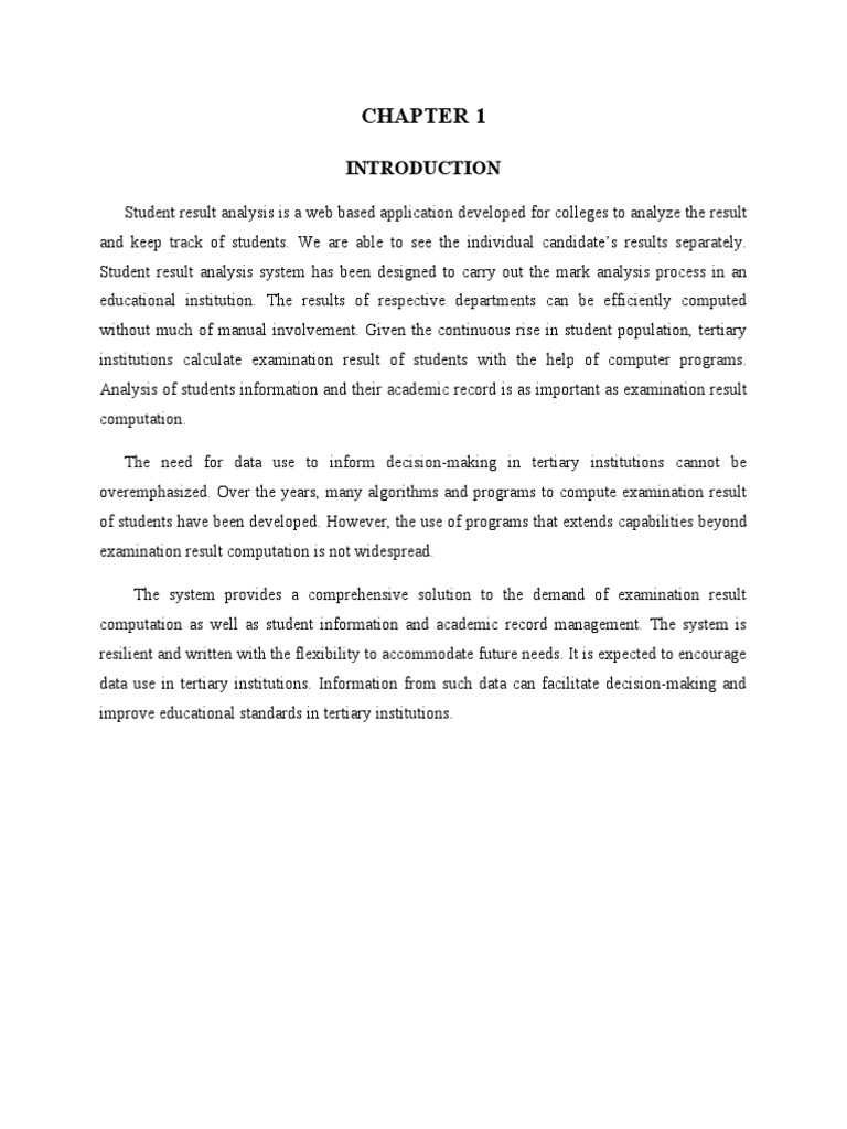 Student Performance Analysis System With Graph & Academic Project ...