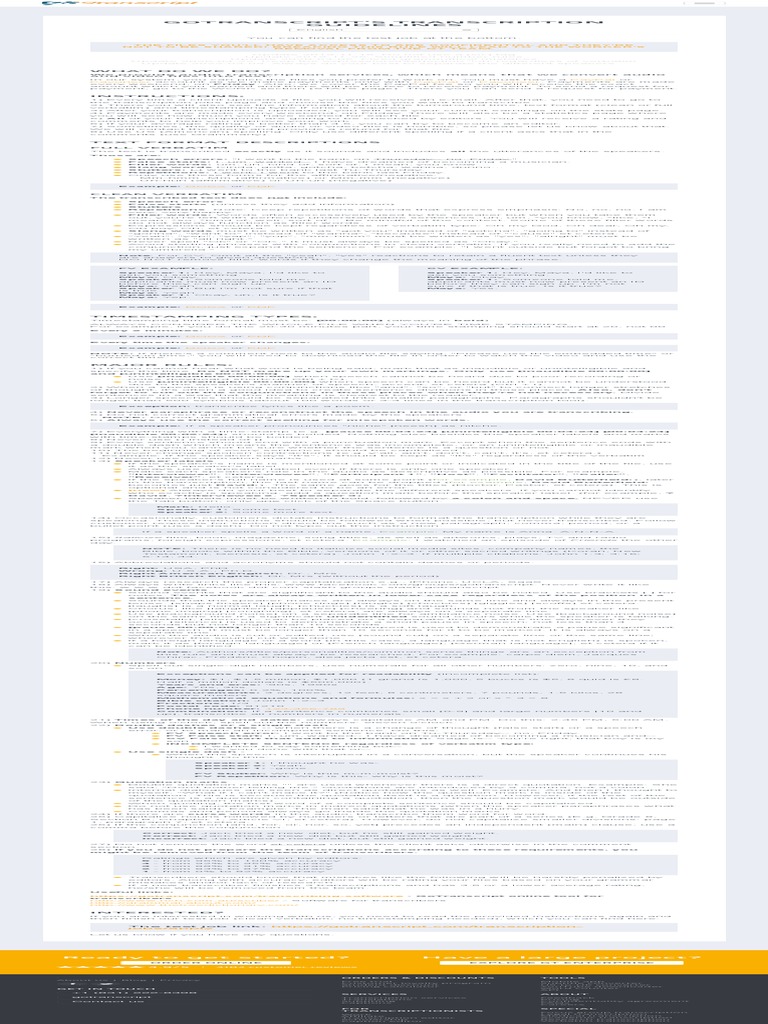 Transcription Guidelines For GoTranscript and Rev | PDF | Quotation Mark | Comma