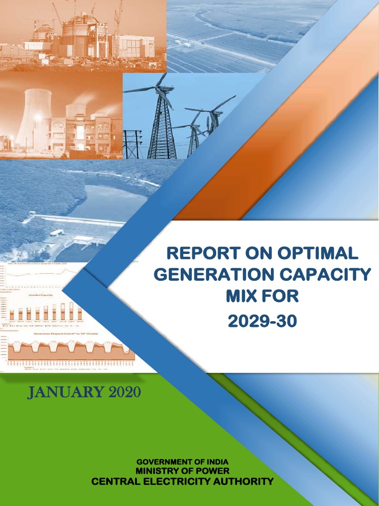 Optimal Generation Capacity Mix 2029-30 | PDF | Energy Storage ...