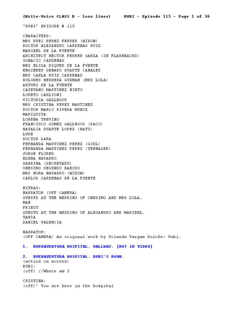 WRITE-VOICE Dubbing Script | PDF