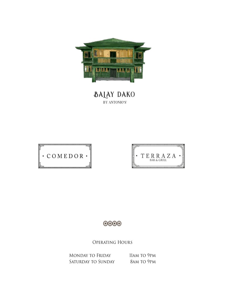 Balay Dako Menu Digital | PDF | Desserts | Food And Drink