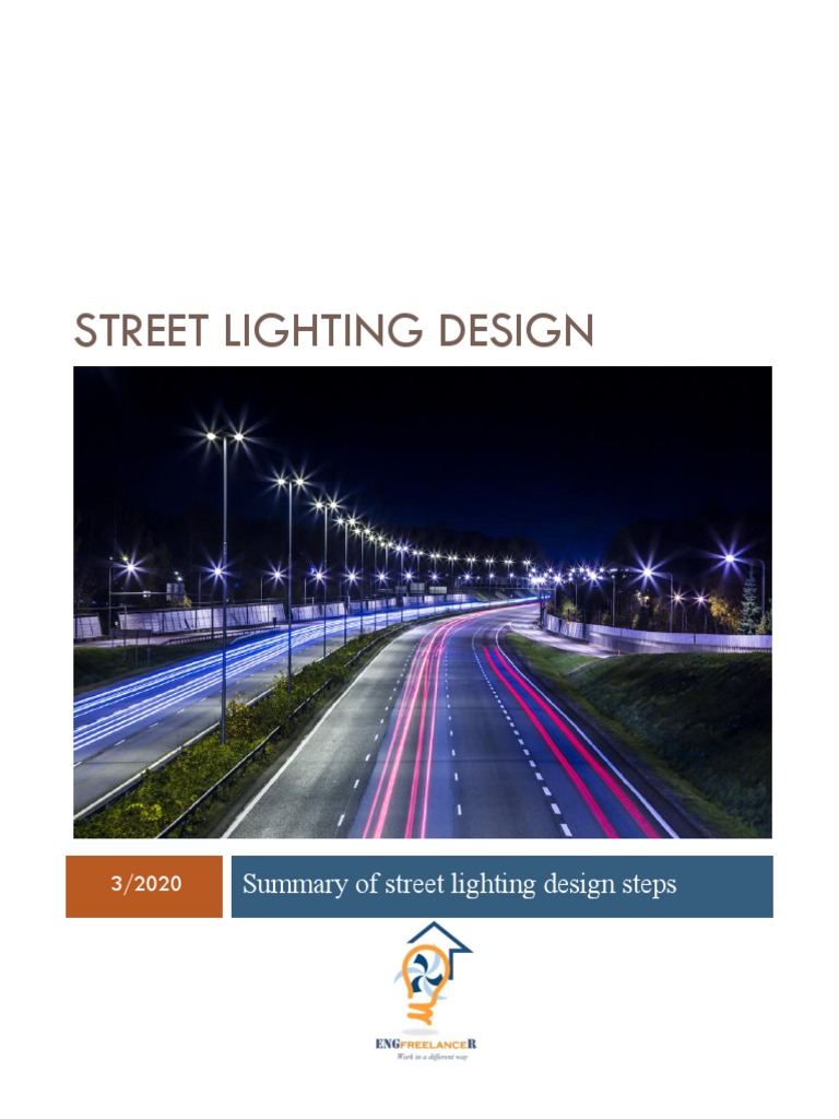 Street Lighting Design Steps Summary | PDF | Lighting | Light
