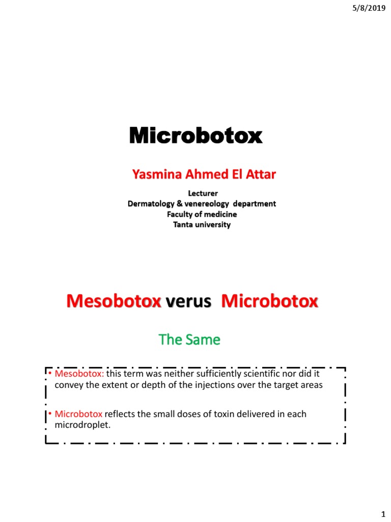 How To Do Microbotox | PDF | Botulinum Toxin | Wrinkle