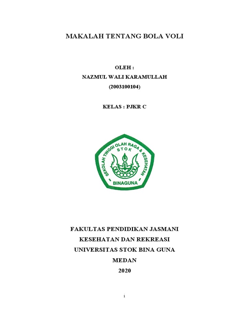 Makalah Tentang Bola Voli | PDF