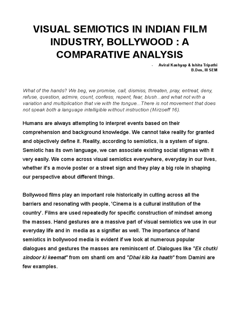 Visual Semiotics in Our Everyday Life - A Comparative Analysis | PDF ...