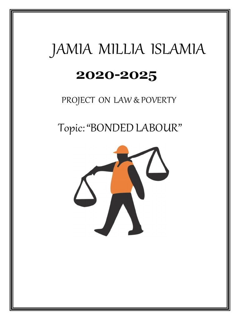Bonded Labour in India: 2020-2025 Study | PDF | Child Labour | Labour Law