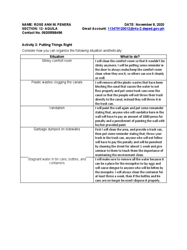 Putting Things Right (PHYLOSOPHY) | PDF | Waste | Materials
