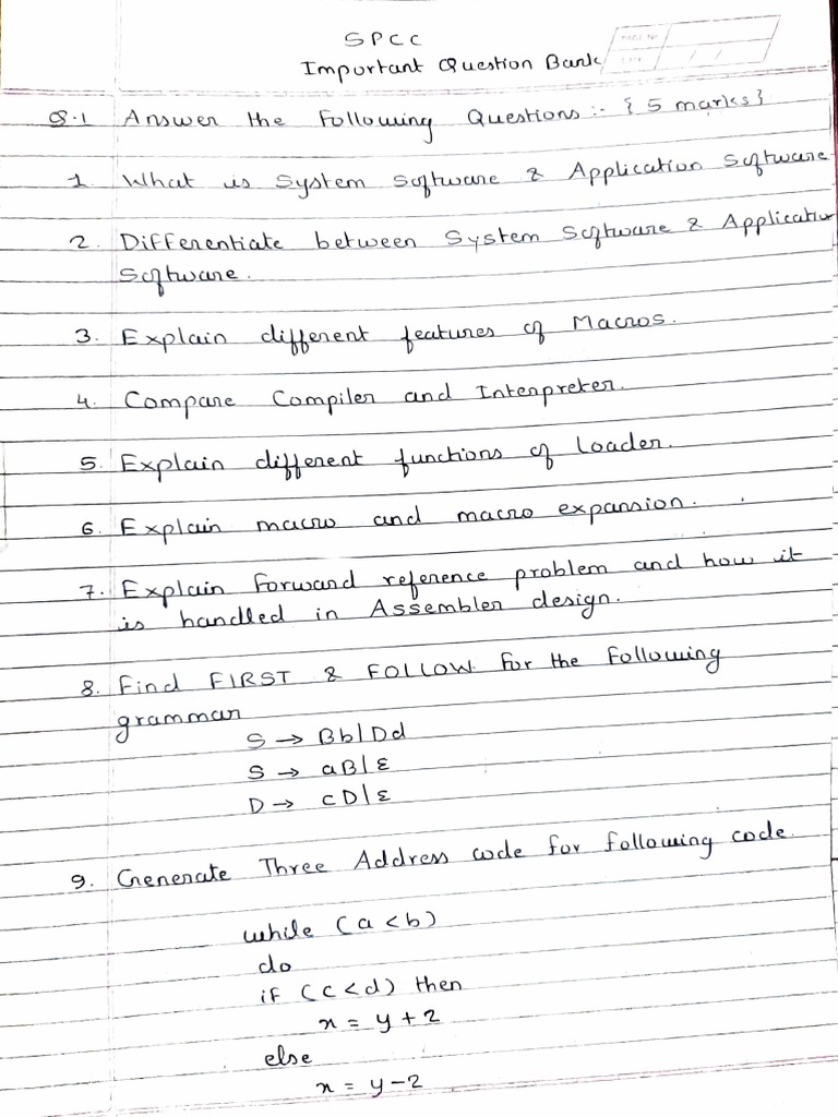 SPCC Important Question Bank For Exam | PDF | Science & Mathematics
